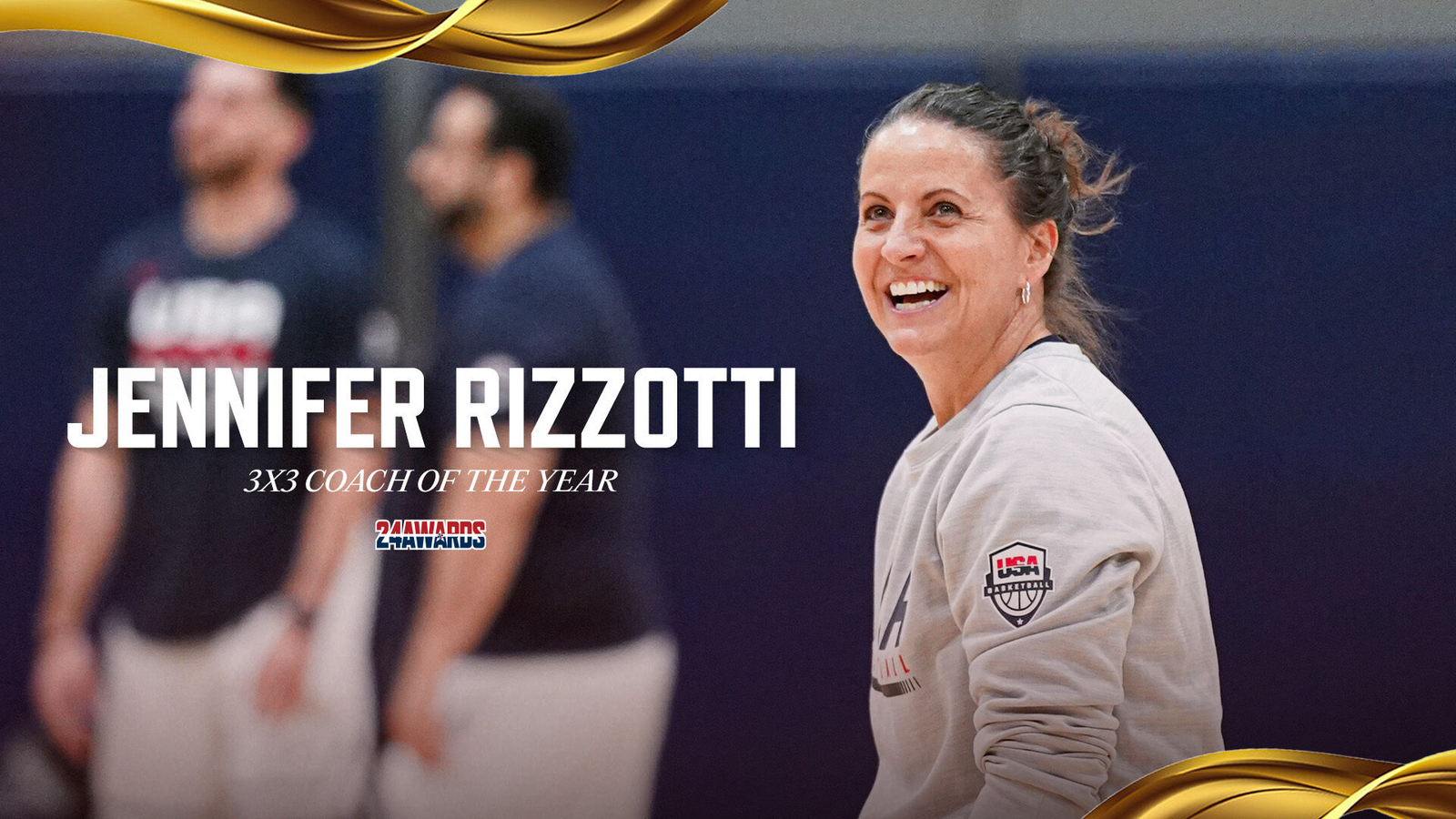 Jennifer Rizzotti 2024 3x3 Coach of the Year USA Basketball