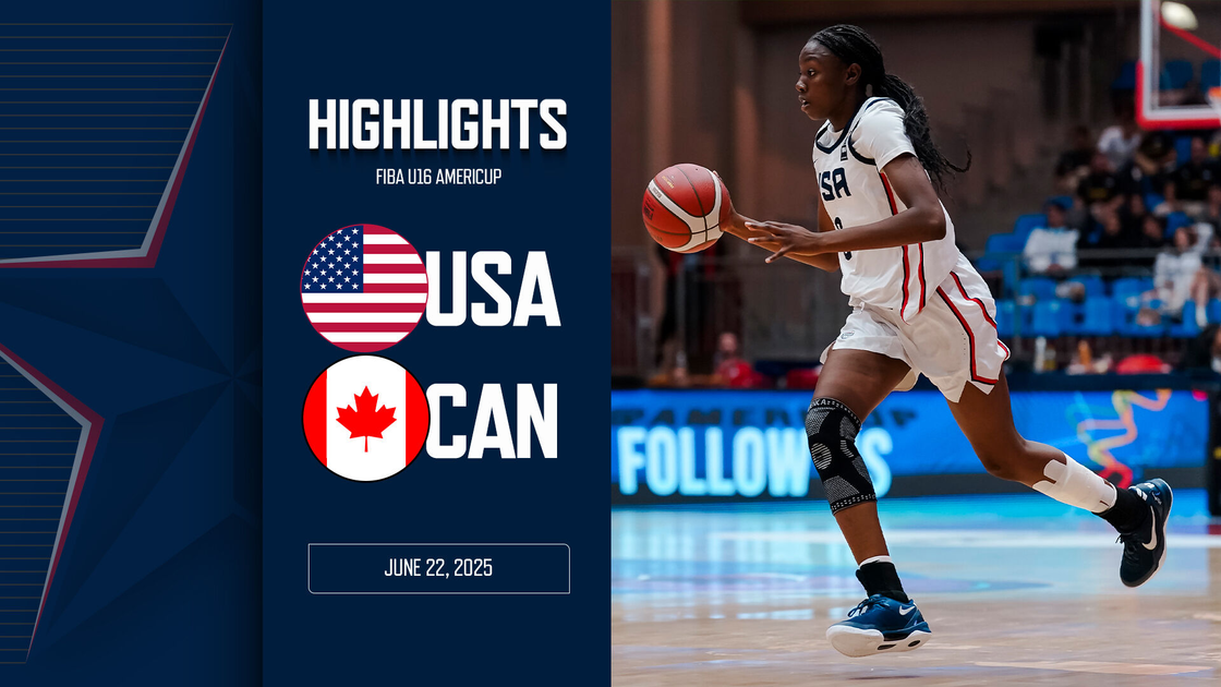 HIGHLIGHTS: USA vs Canada | 2025 FIBA U16 Women's AmeriCup Final | June 22, 2025 - USA Basketball